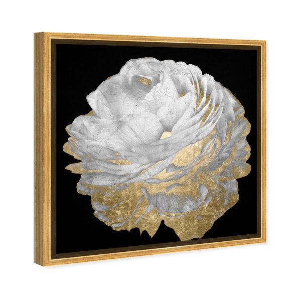 Mercer41 Oliver Floral And Botanical Gold And Light Floral, Glam Black by Oliver Gal - Graphic ...
